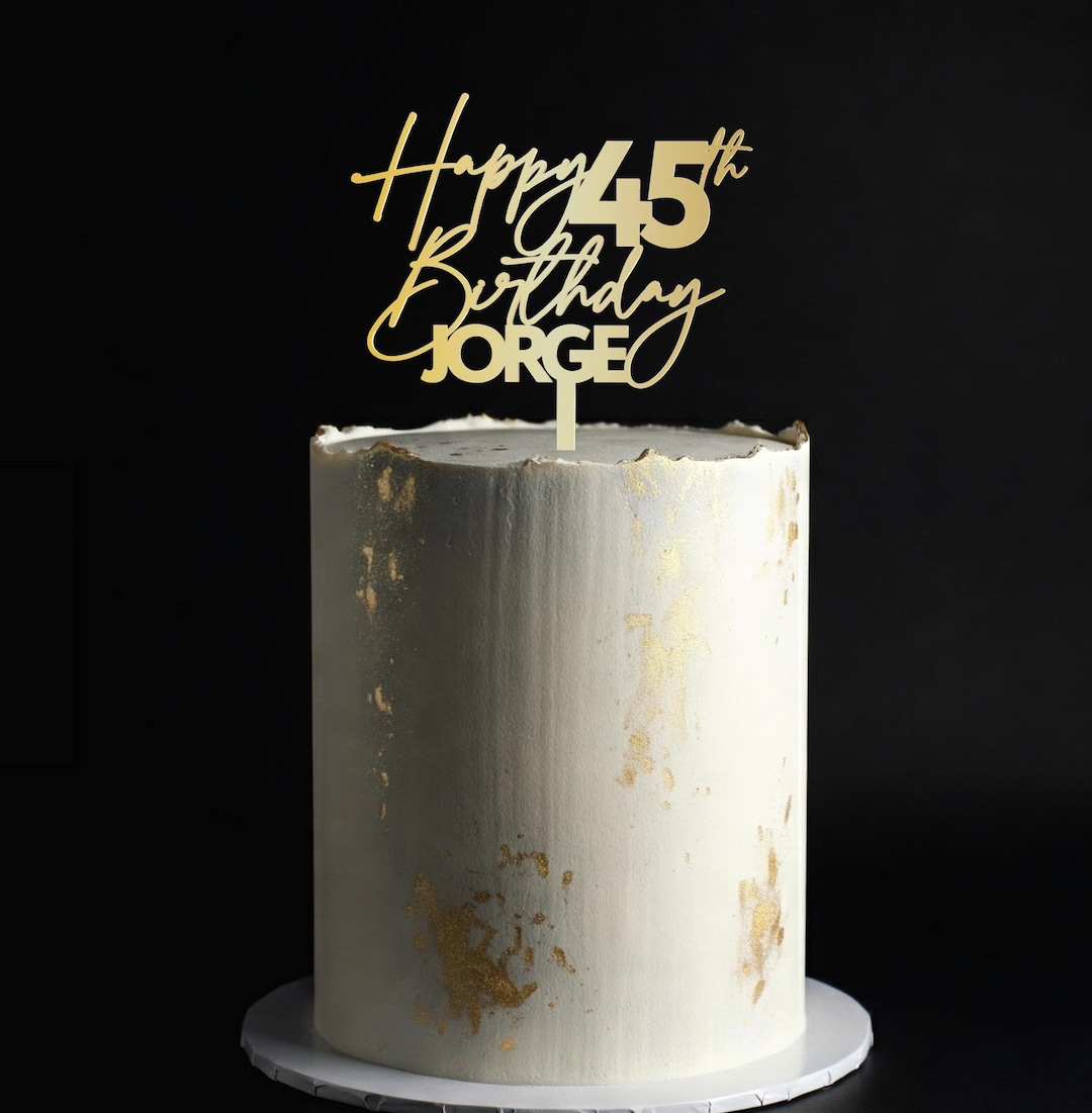 Birthday Cake Topper for Him Happy 50th 45th 60th 70th Cake Charm ...