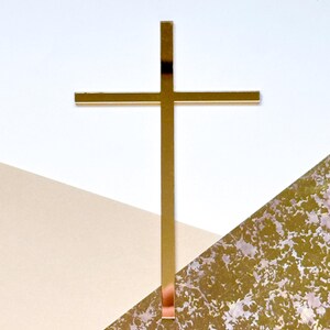 God Bless Gold Mirror Cake Topper Baptism Mi Bautizo Christening Charm ...