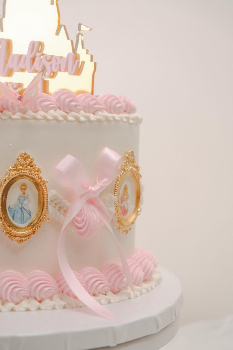 Princess Castle Cake Topper Personalized Custom Name Overlay Fairytale ...