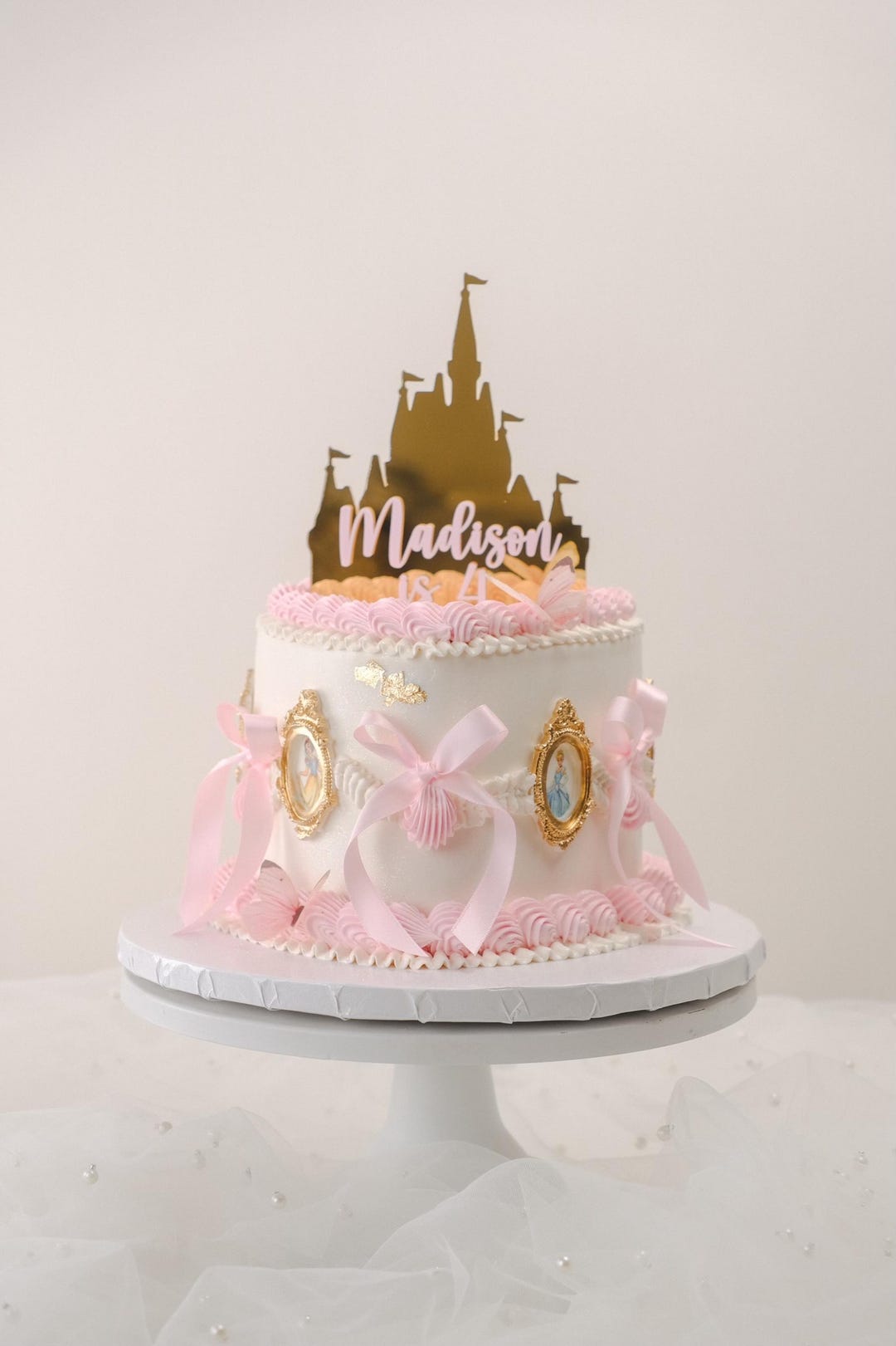 Princess Castle Cake Topper Personalized Custom Name Overlay Fairytale ...
