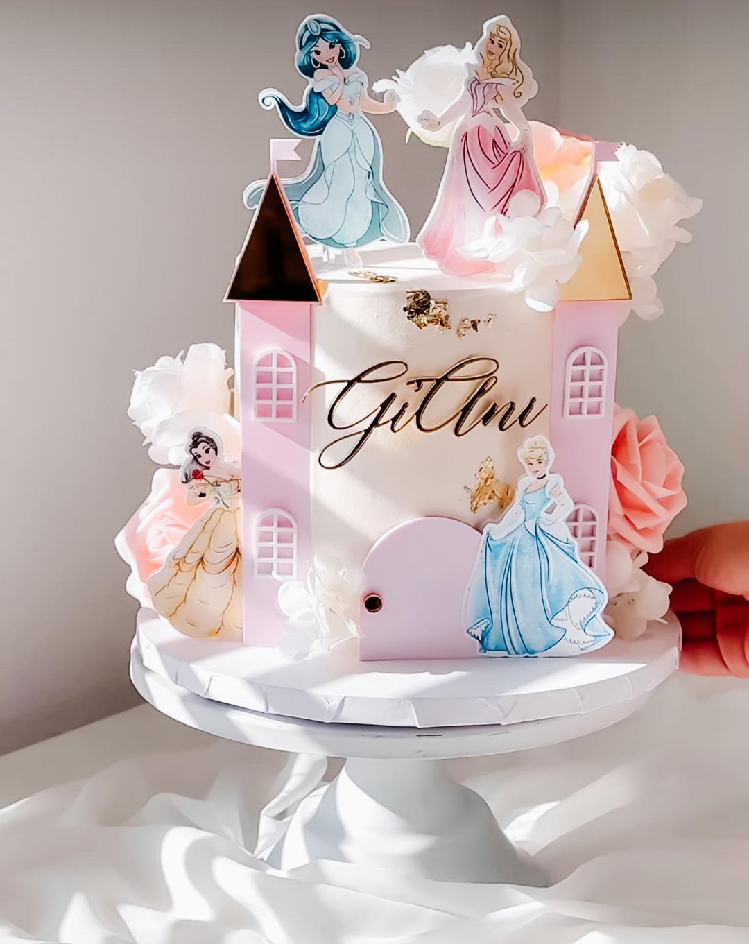 Princess Castle Cake Topper Personalized Custom Name Overlay Fairytale ...