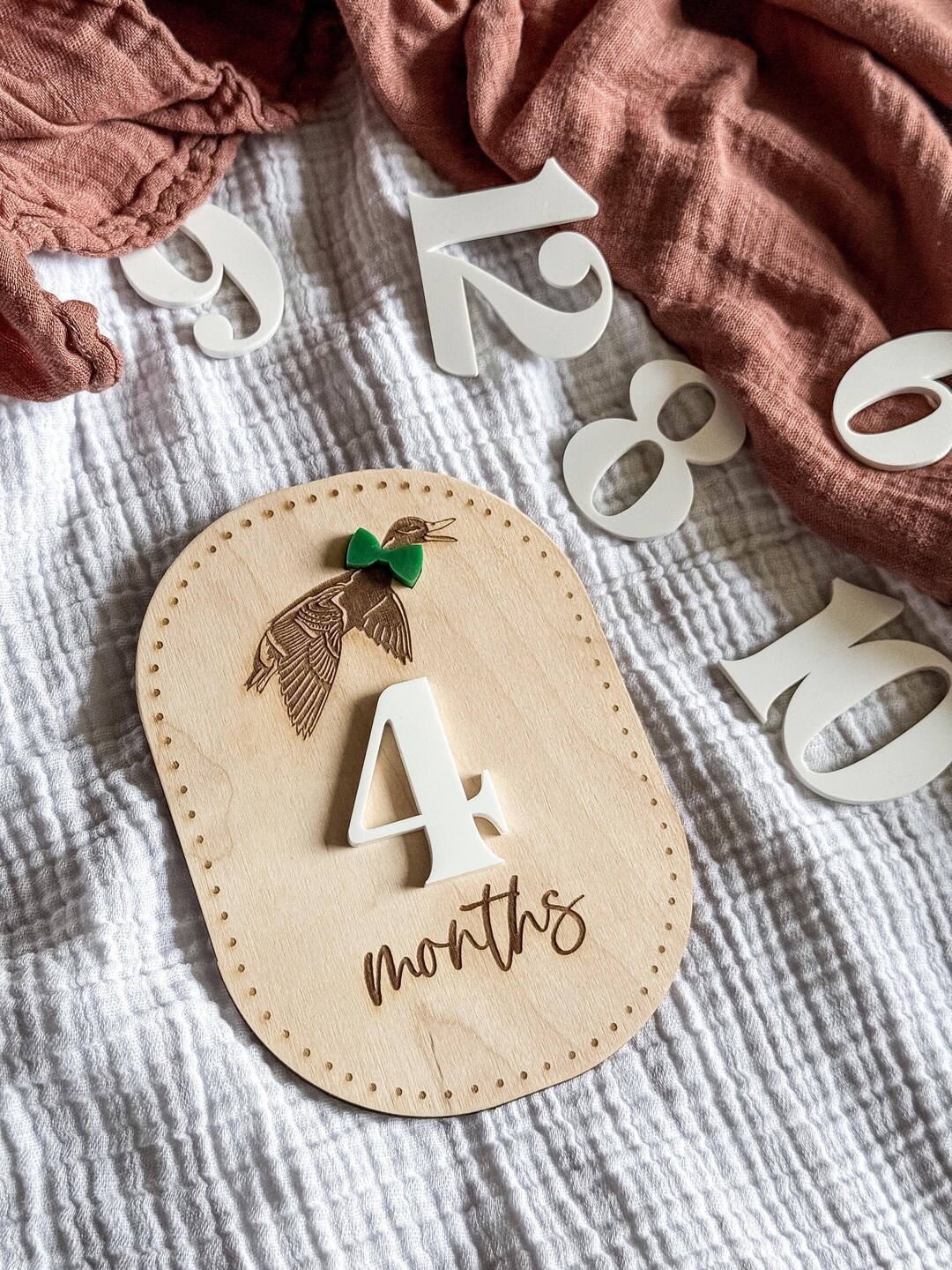 Birth Announcement Sign Boy Duck Hunting Baby Milestone Name ...