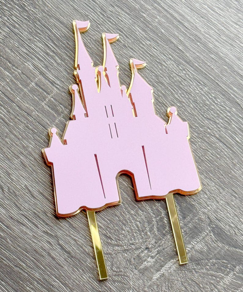 Princess Castle Cake Topper Personalized Custom Name Fairytale Acrylic ...