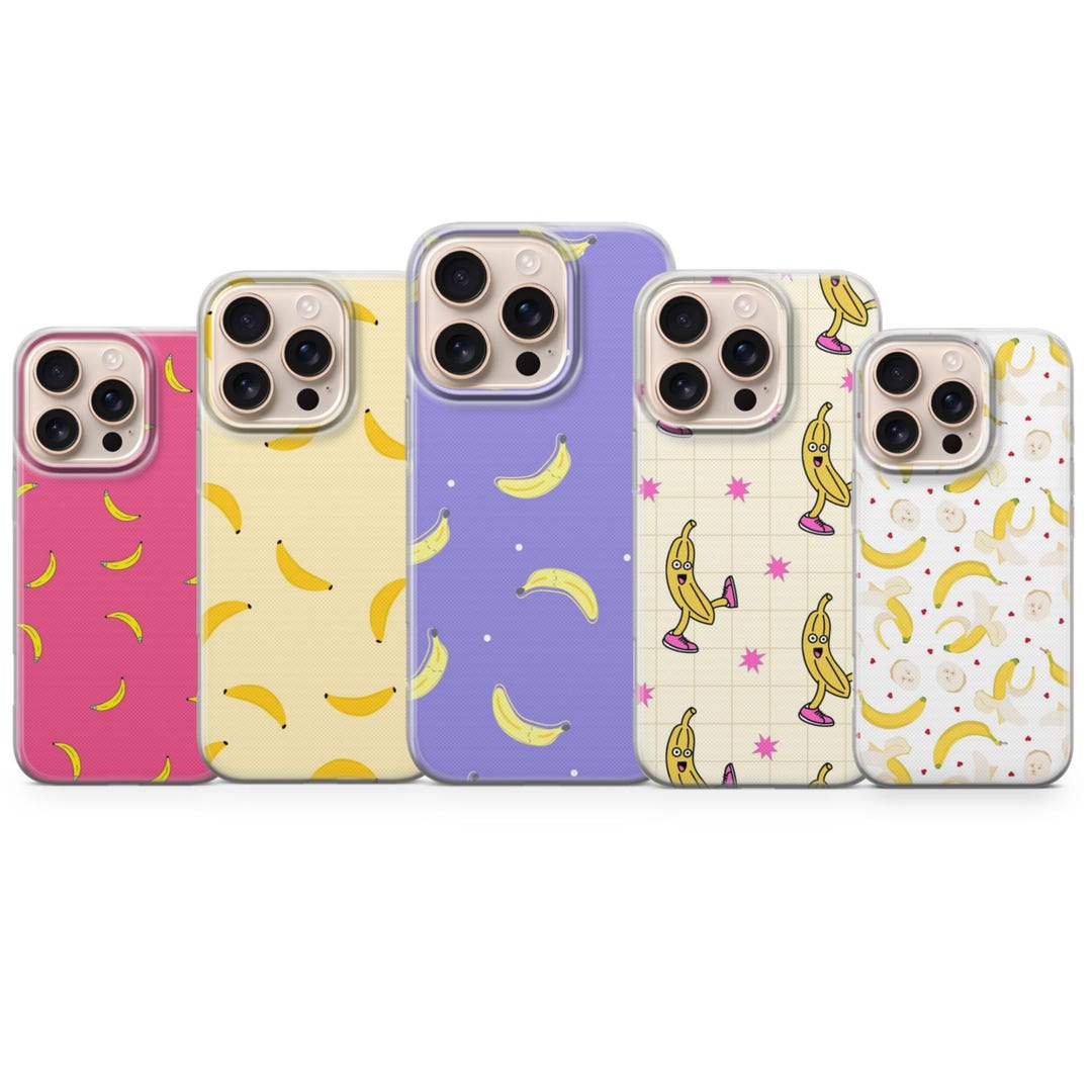 Simple Banana Phone Case Aesthetic Cover for iPhone 17 Pro Max, 16e, 15 ...