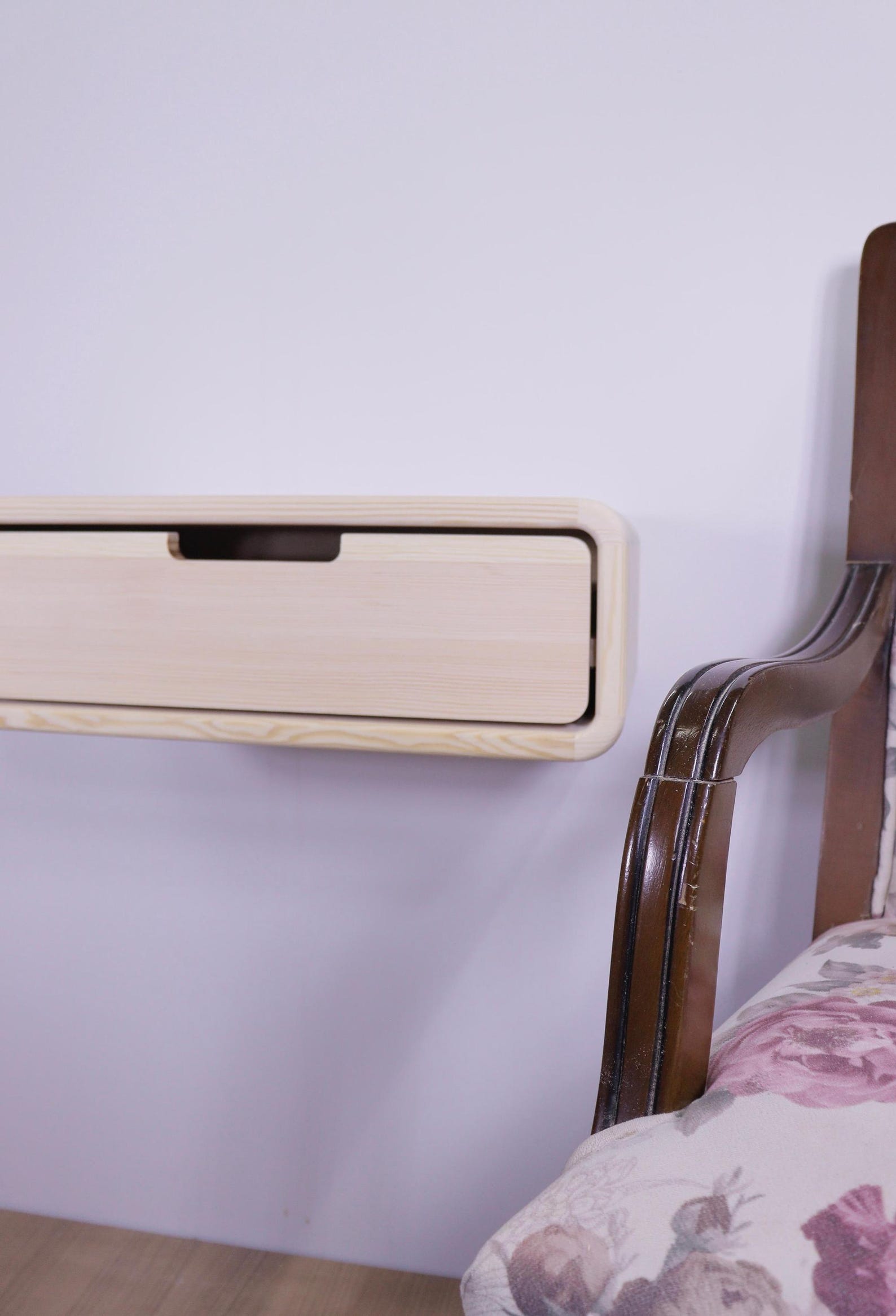 Single Drawer Wall Bedside Table - Etsy