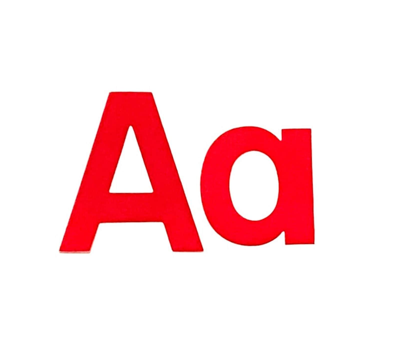 Iron on Letters Block Letters Upper-case & Lower-case Letters - Etsy