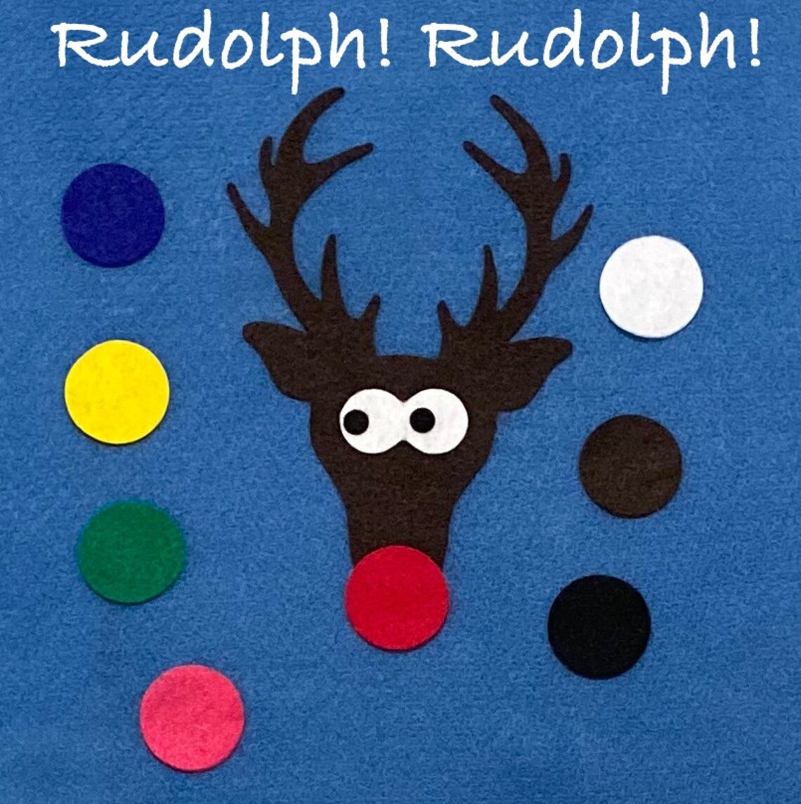 Rudolph Rudolph Felt Set Polyester Felt Board Story - Etsy