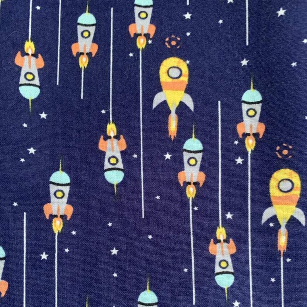 Rockets Fabric Space Fabric 100% Cotton FQ Ships 1 Business Day - Etsy