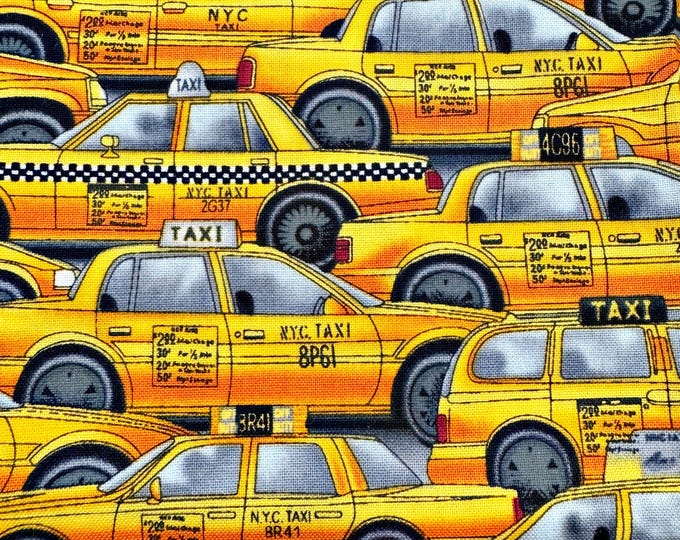 New York City Taxi Cab Fabric Timeless Treasures Fabric 100% Cotton ...
