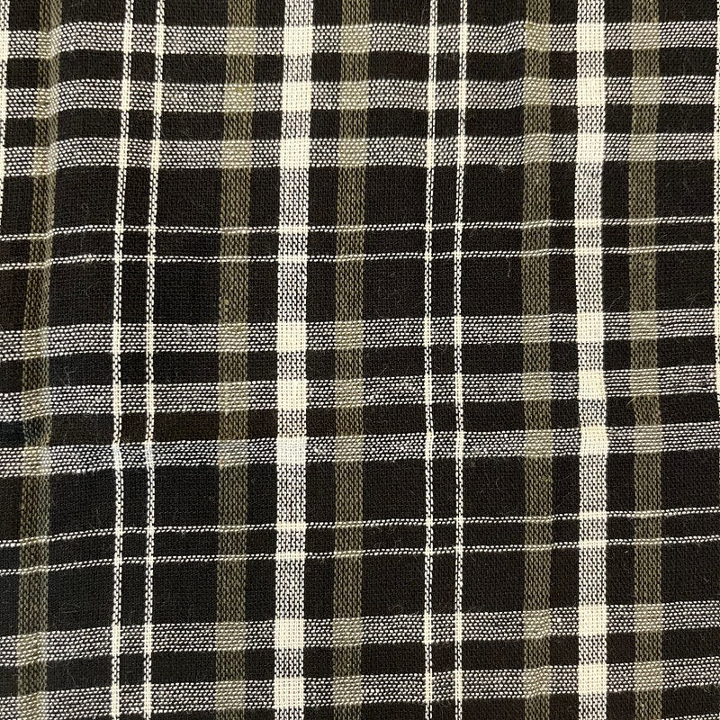 Black and White Plaid Fabric - Etsy
