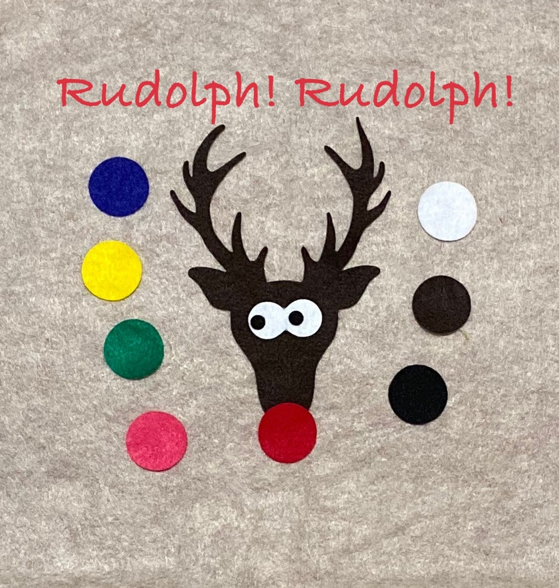 Rudolph Rudolph Felt Set Polyester Felt Board Story - Etsy