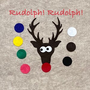 Rudolph Rudolph Felt Set Polyester Felt Board Story - Etsy