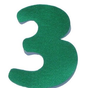 Iron on Numbers Extra-large Felt Number Felt Iron on Appliqué Several ...