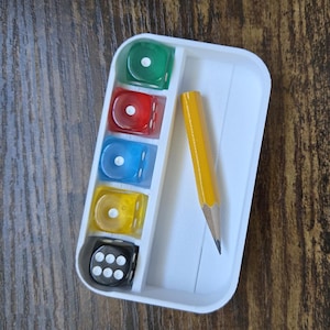 Ship Captain Crew Travel Size Dice Game Set Includes Dice, Pencil ...