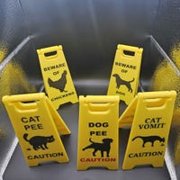 5-inch Cat Vomit Sign - Etsy