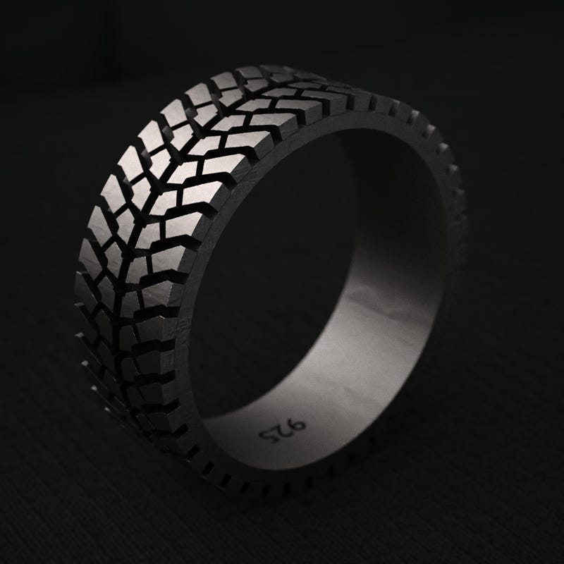 Mens Tire Tread Rings - Etsy