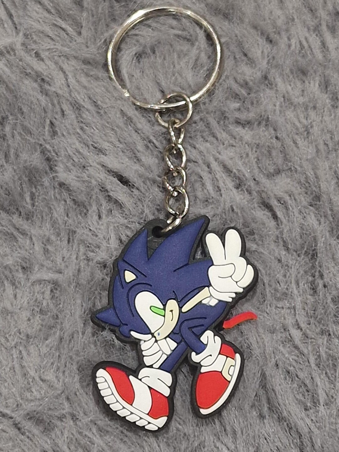 Sonic the Hedgehog Key Ring - Etsy