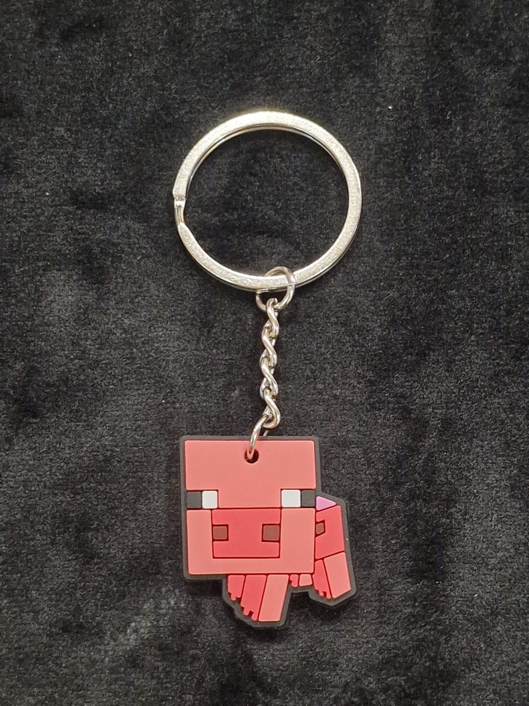 Minecraft Pig Key Ring - Etsy