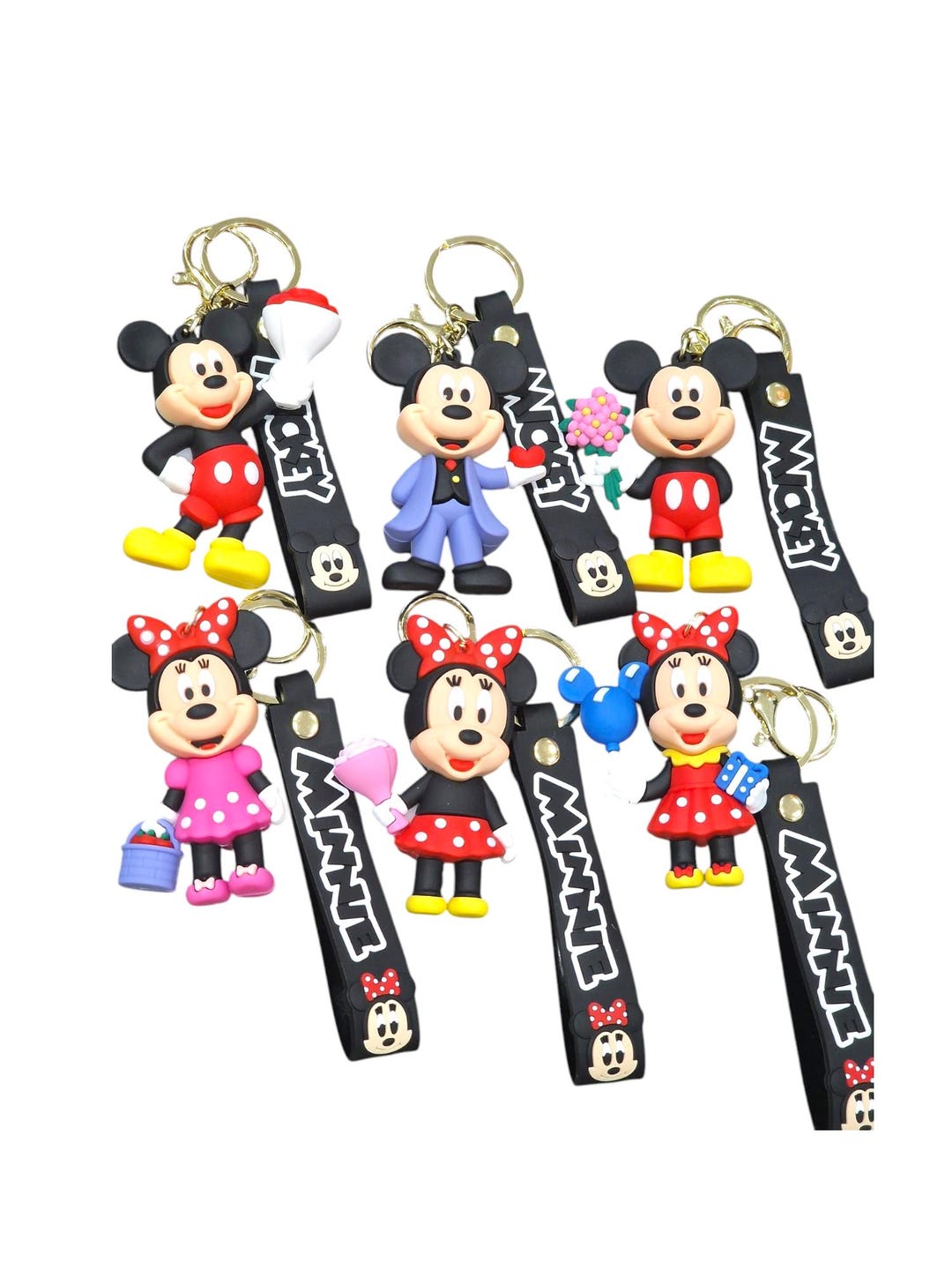 Mickey and Millie Mouse Keyrings - Etsy