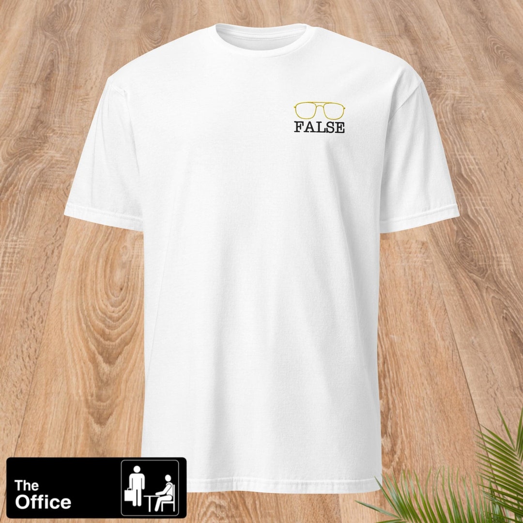 The Office T-shirt | Dwight Schrute FALSE Shirt | Dunder Mifflin ...