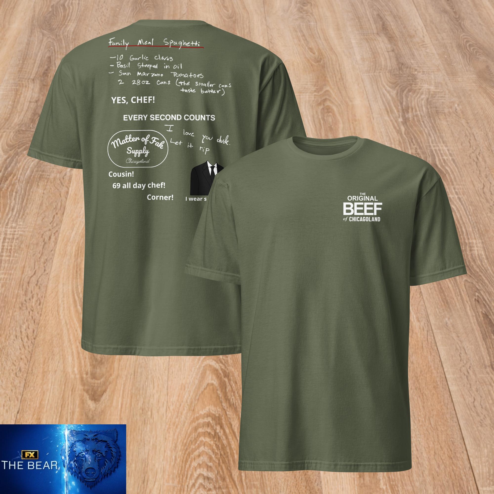 The Bear TV Show T-shirt | Original Beef of Chicagoland Shirt | the ...
