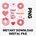 Donut You Love Me? Valentine's Day Digital Clipart - Cute Donut and ...