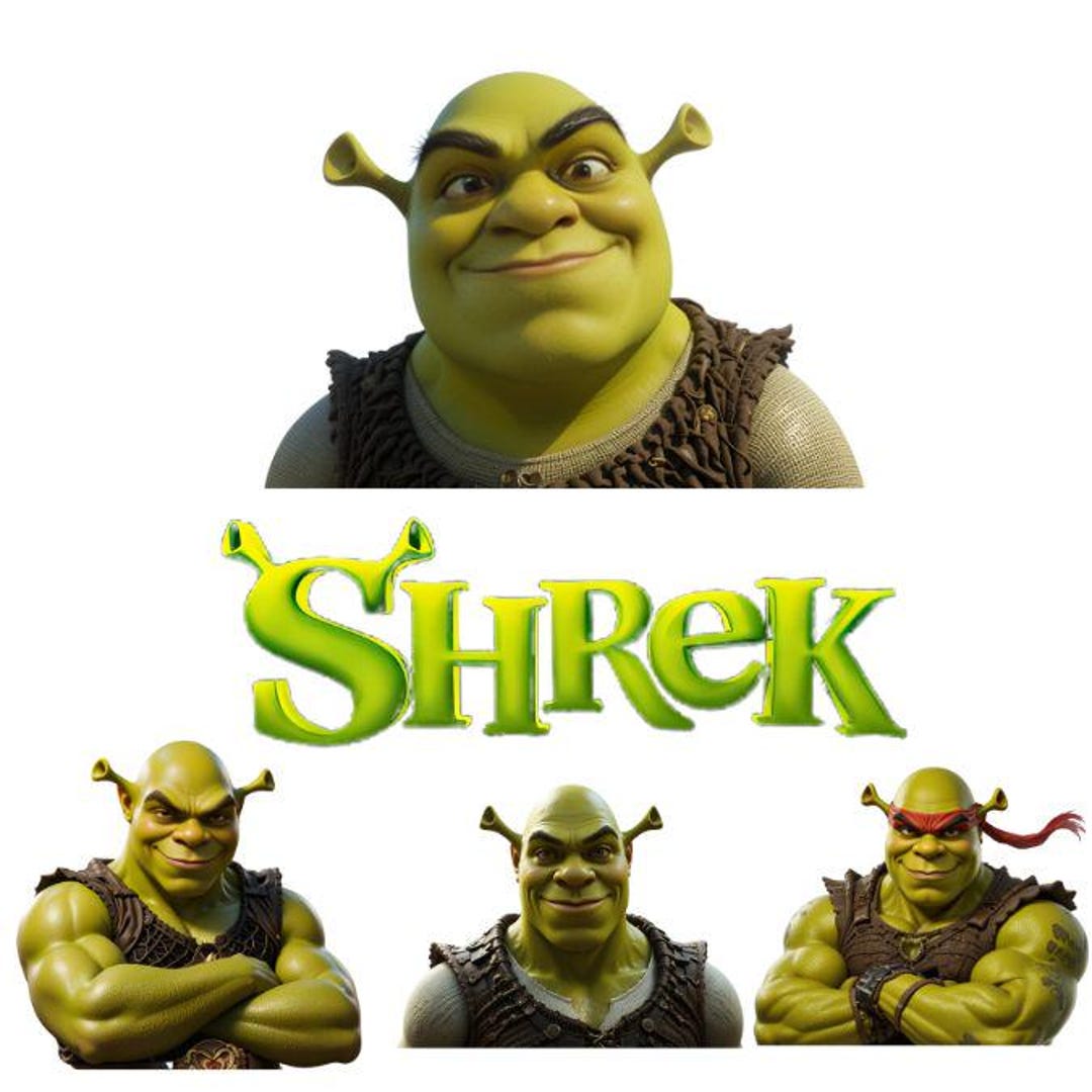 Shrek PNG, Shrek Clipart , T-shirt Design Perfect for DTF Printing ...