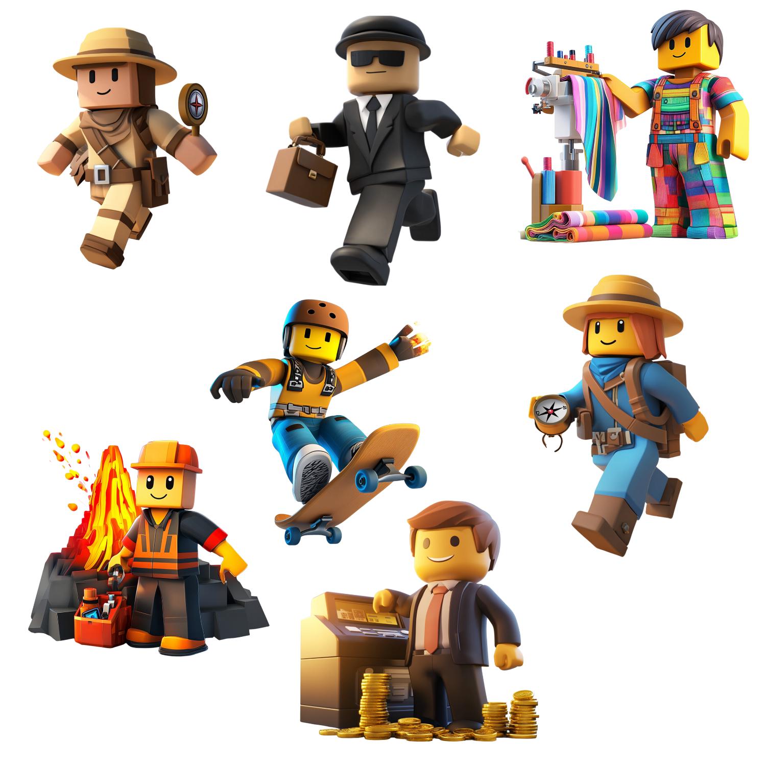 Roblox Clip Art, PNG Graphics, Party Decor, Creating Custom Prints ...