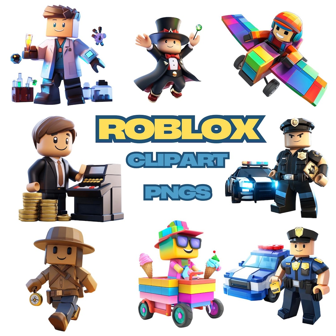 Roblox Clip Art, PNG Graphics, Party Decor, Creating Custom Prints ...