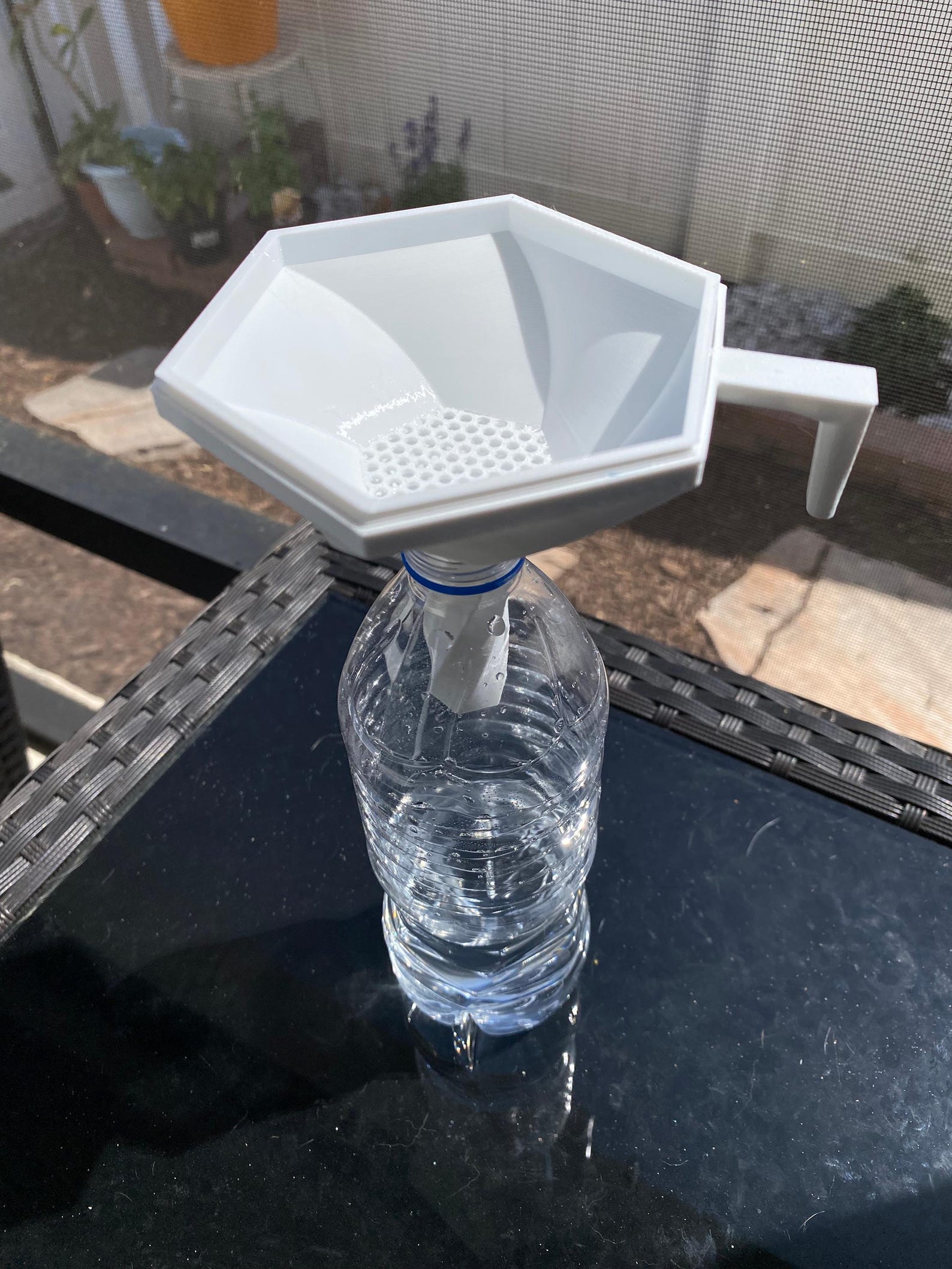 Vortex Funnel With Spiral Design, 3d-printed, Hexagonal Shape for ...