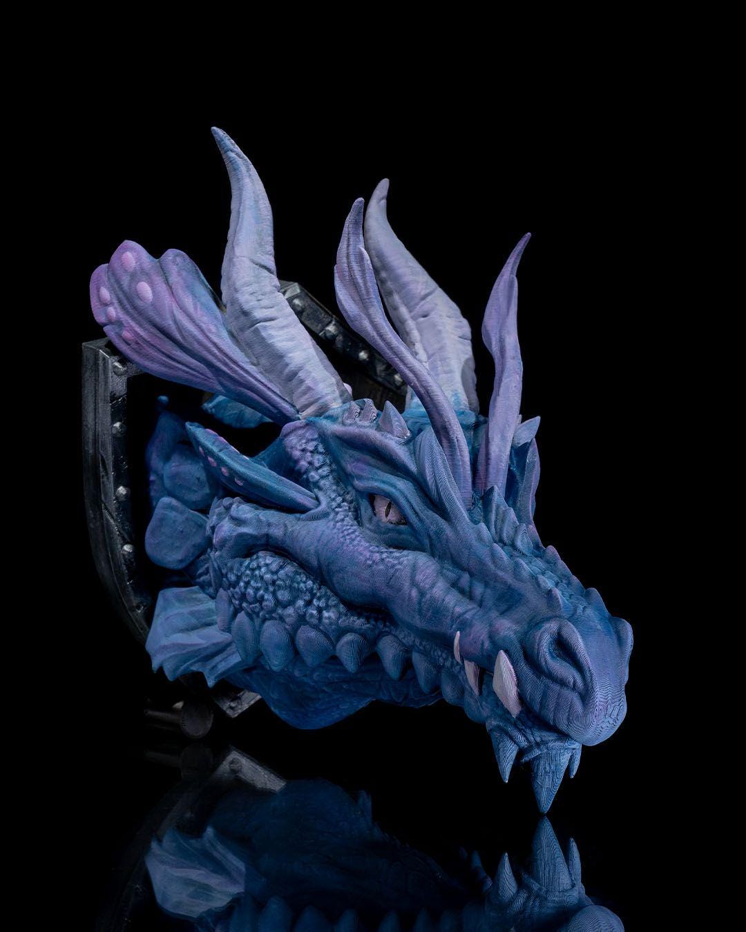 Faerie Dragon Trophy – 3D Printed Wall-mounted Fantasy Decor | Colorful ...