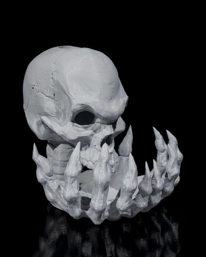 Phantom Backflow Burner - 3D Printed Incense Holder - Handmade Gray ...