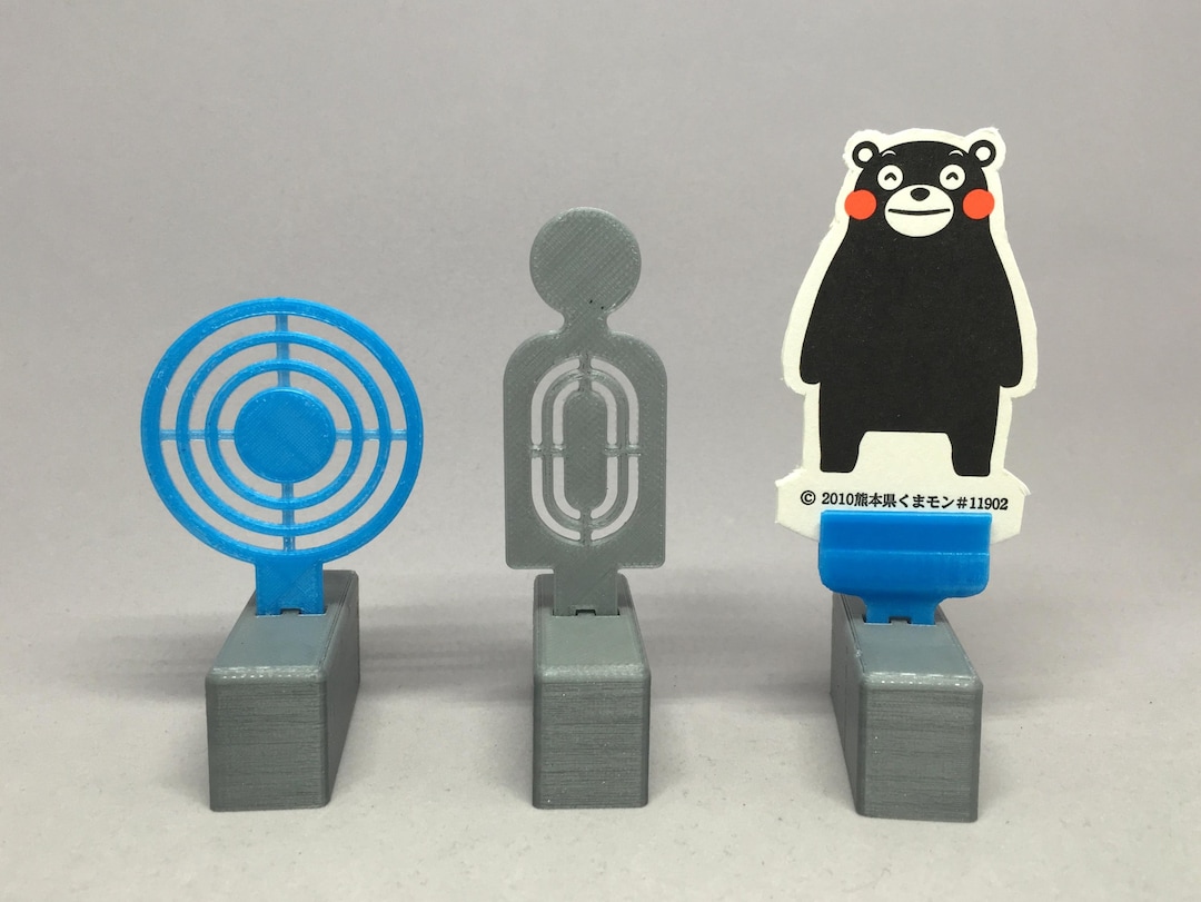 3D Printed Target Set With Stand, 3 Piece Dart Game Targets, Indoor ...