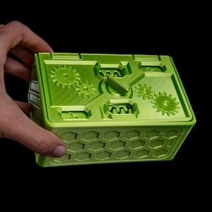 Geared Puzzle Box – 3D Printed Mechanical Storage Gift - Etsy