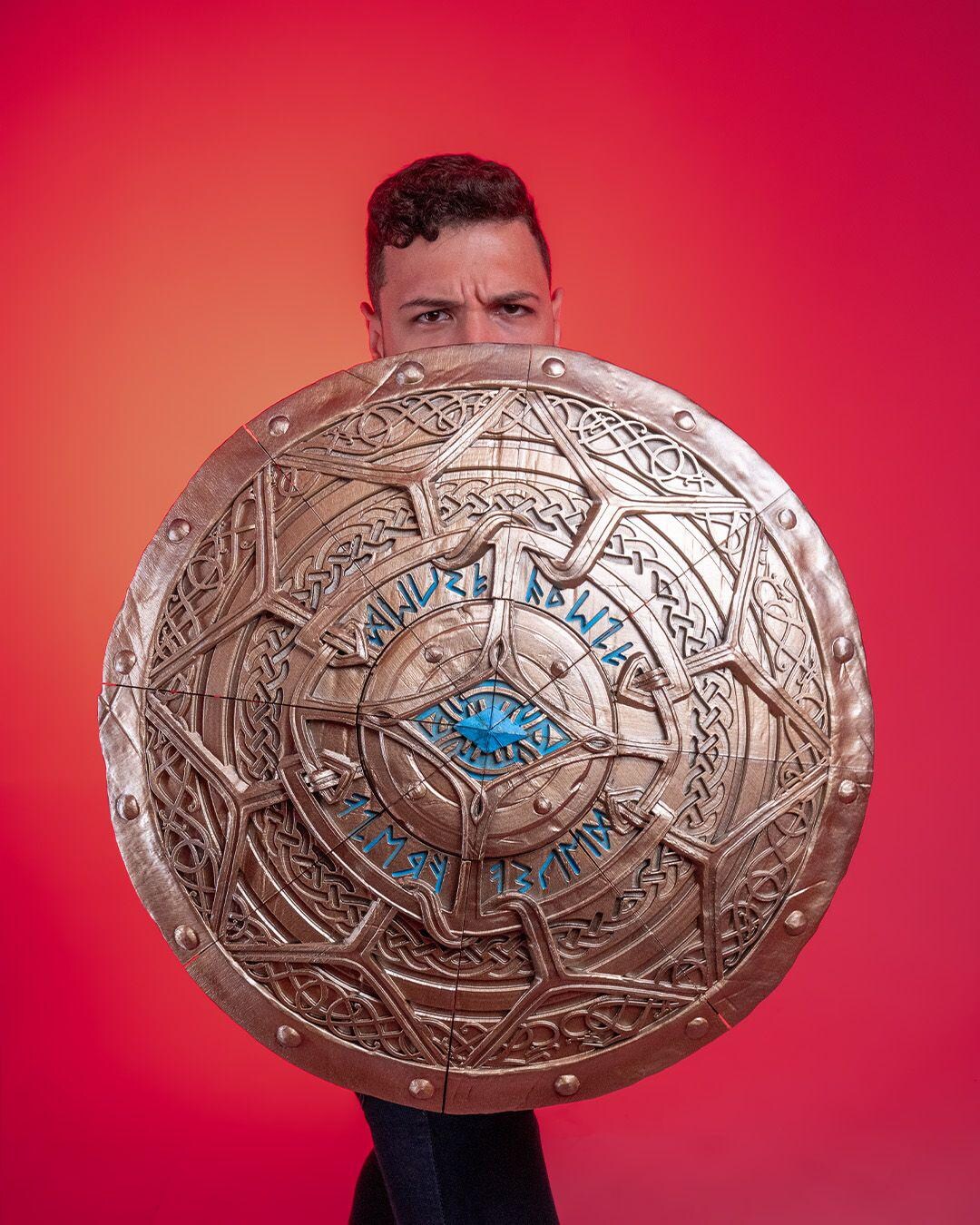 Freya's Shield – 3D Printed Viking Decor With Norse Runes - Etsy