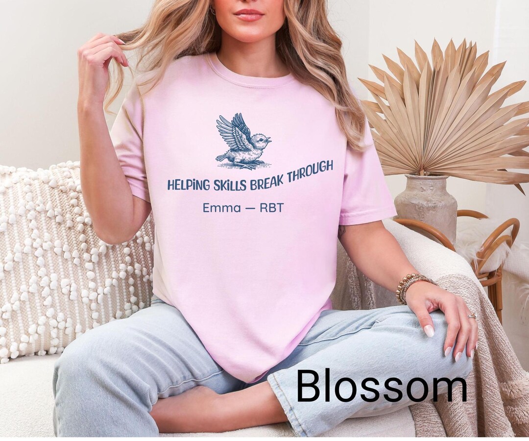 Personalized RBT Shirt Comfort Colors, Custom ABA Therapist Tee ...