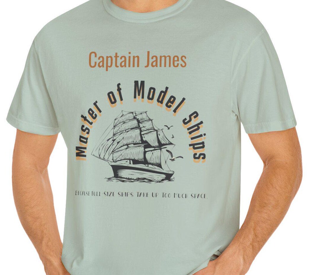 Personalized Captain Model Ship Builder Shirt Master of Model Ships ...