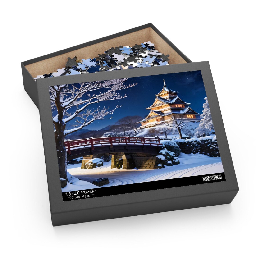 Japanese Castle Painting Ukiyo-e Art Jigsaw Puzzles(120, 252, 500 ...