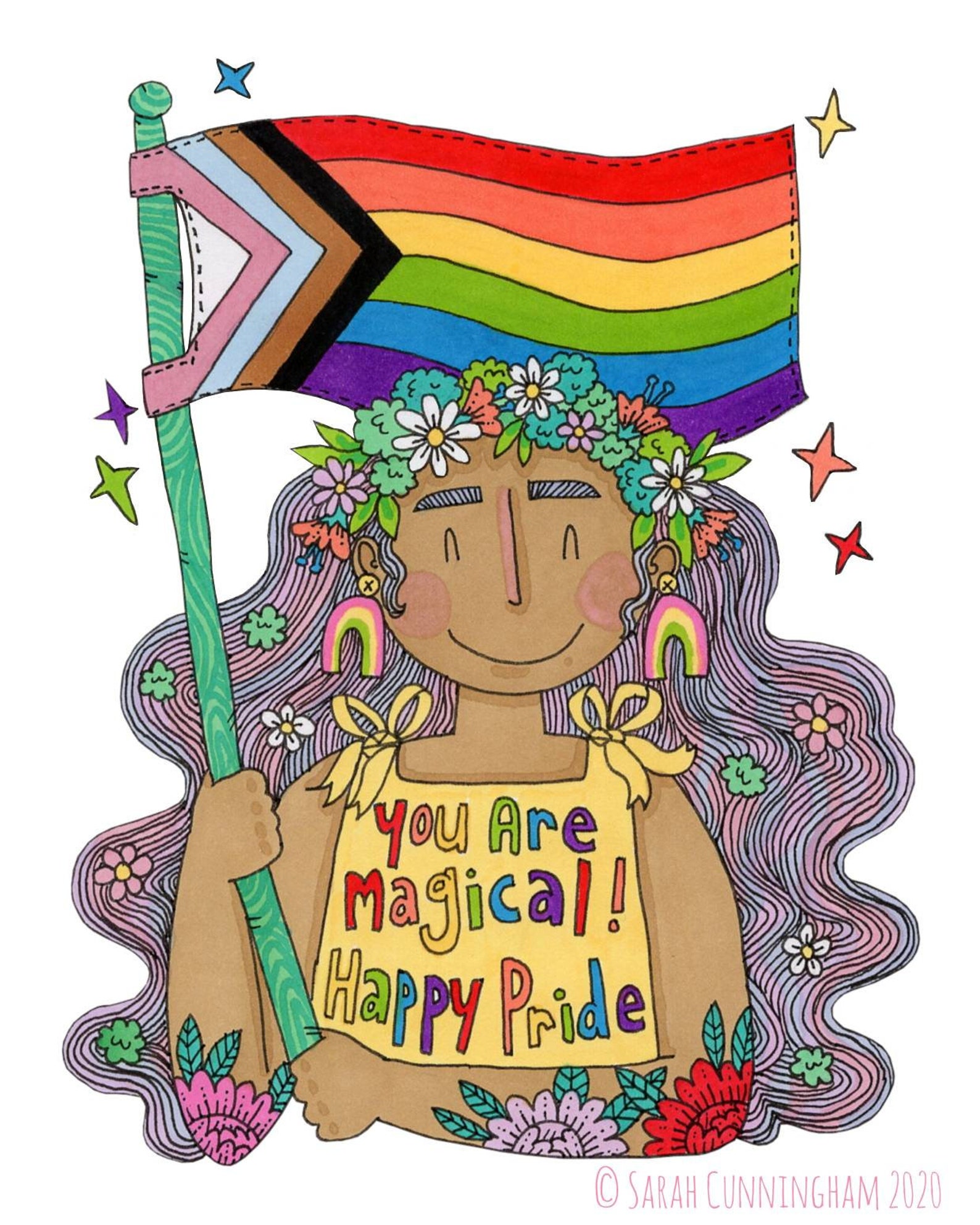 You Are Magical! Happy Pride. A4 Print - Etsy