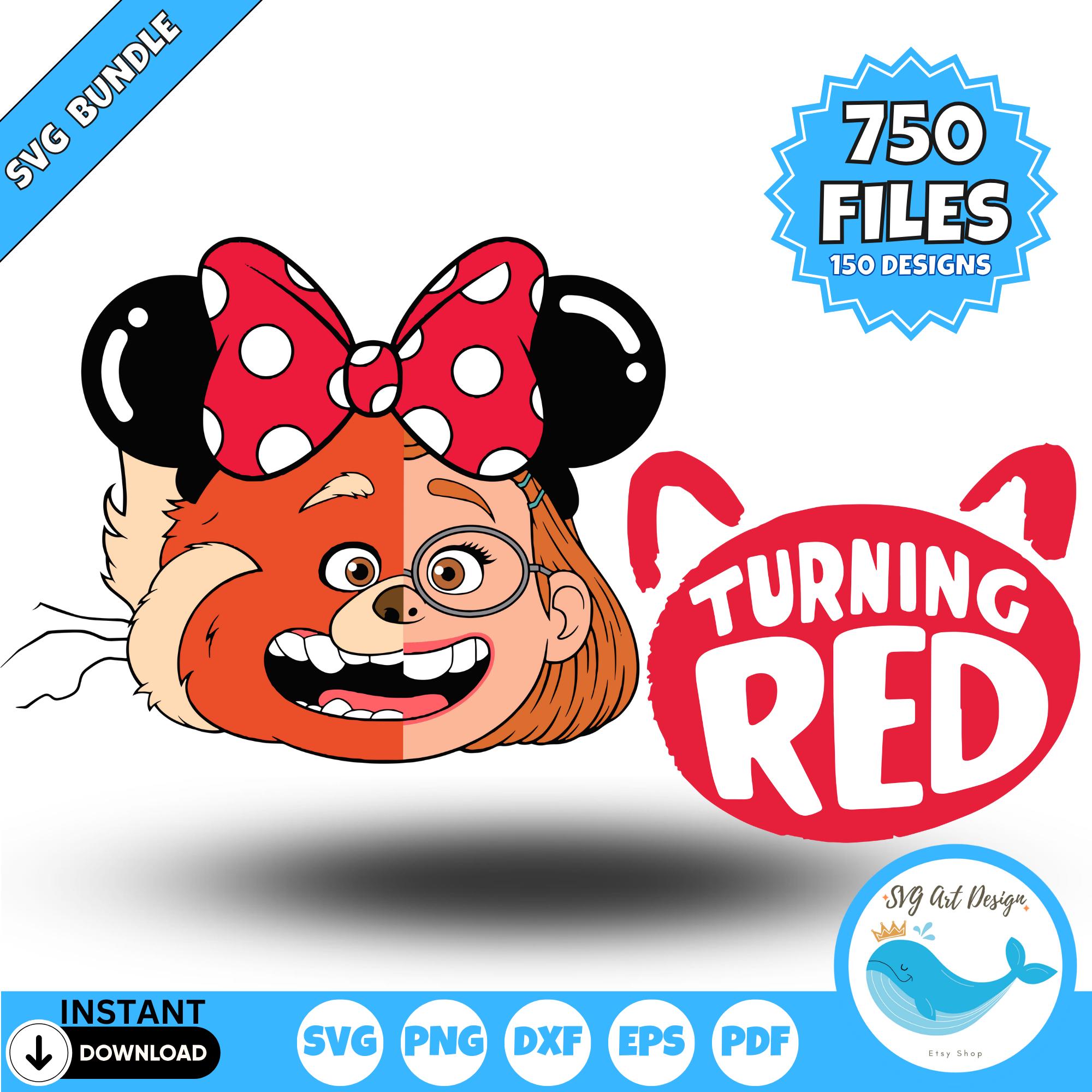 Turning Red SVG Bundle Red Panda SVG Cut Files for Cricut & Silhouette ...