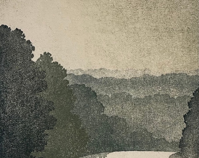 Woodblock Reduction Print - Landscape Limited Edirion Fine Art Print - Etsy