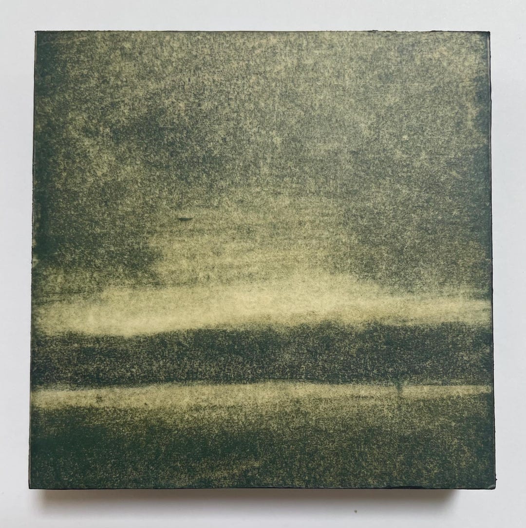 Mounted Monotype Landscape Fine Art Print - Ready to Hang - Etsy