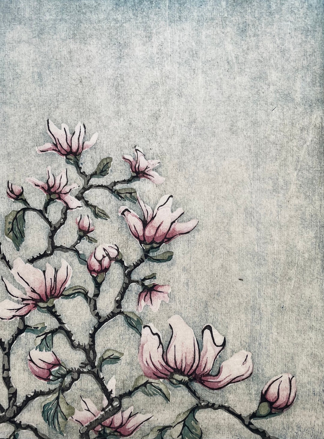 Woodblock Print Tree No. 39 Moku Hanga Fine Art Print Limited Edition ...