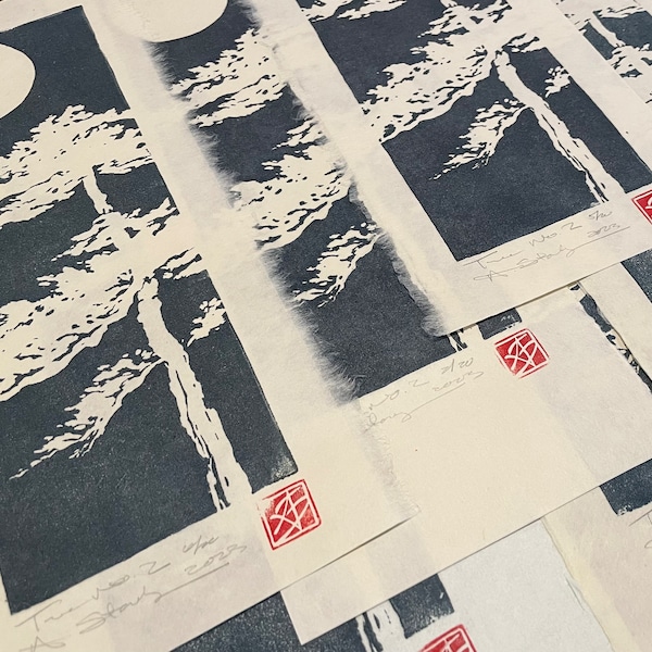 Hand Pulled Print - Etsy