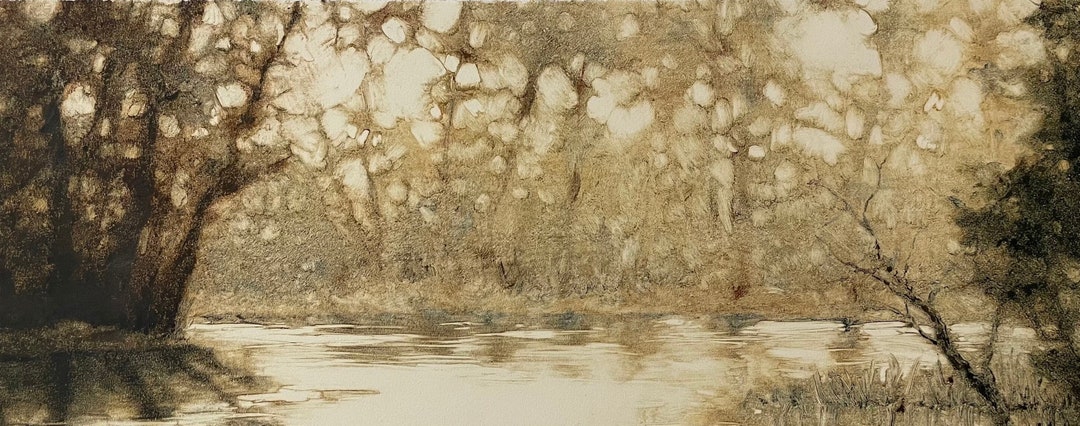 Original Monotype Landscape Hand Pulled Fine Art Print - Etsy