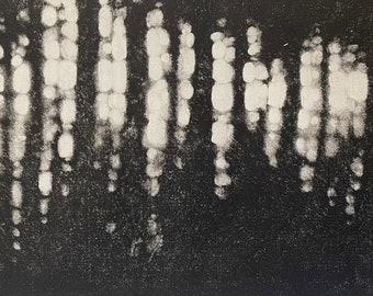 Original Monotype Forest Landscape Hand Pulled Fine Art Print - Etsy