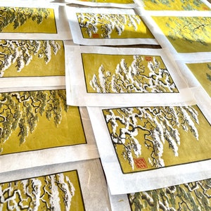 Original Woodblock Print Tree No. 30 Hand-pulled Fine Art Print - Etsy