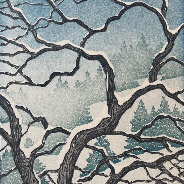 Block Print Tree - Etsy