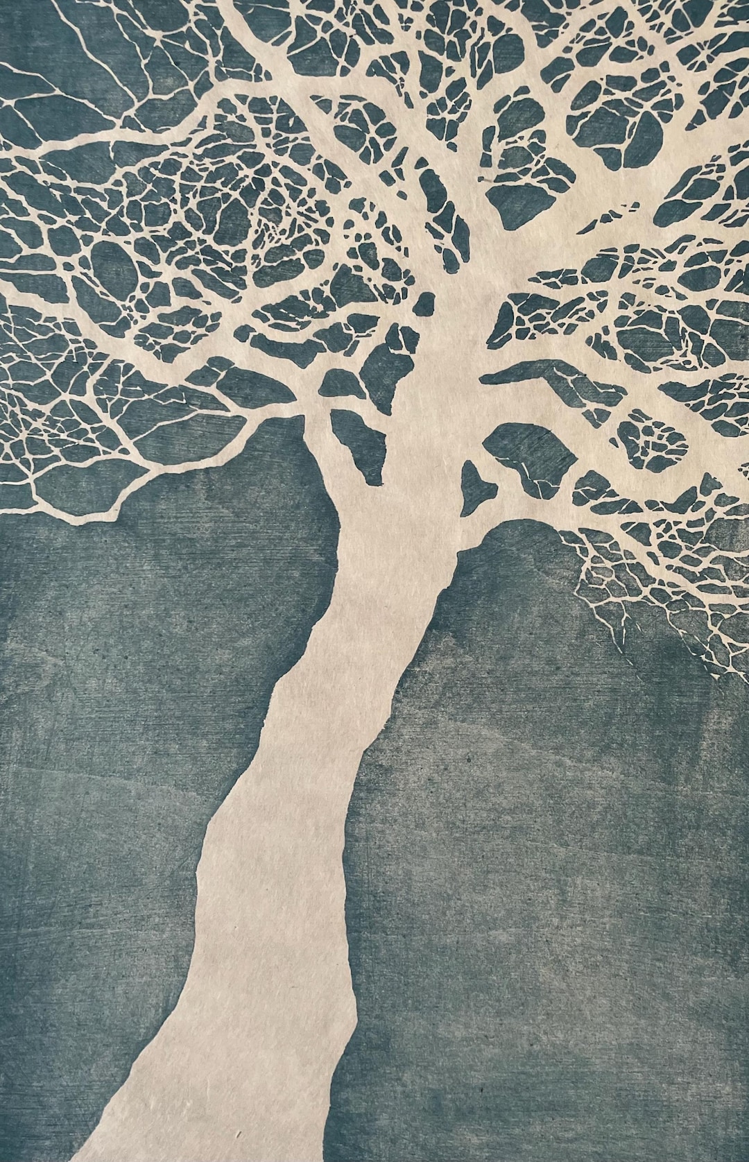 Tree No. 14 Woodblock Print Artist Proof - Etsy