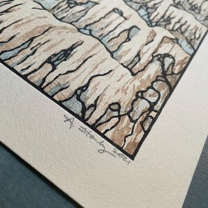 Woodblock Print Tree No. 16 Limited Edition Hand-pulled Block Print ...